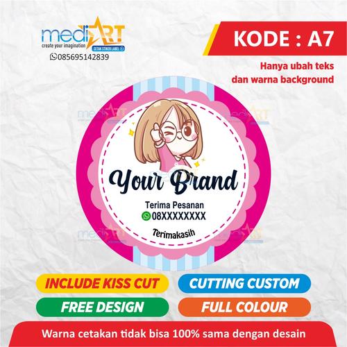 Jual Stiker Label Kemasan Untuk Bakery Cookies dan Snack Bahan Chromo ...