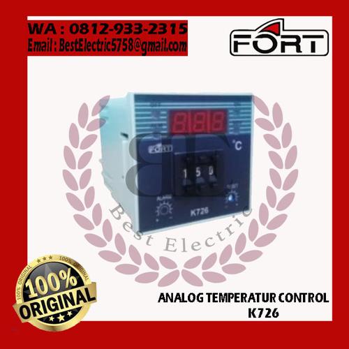 Jual ANALOG TEMPERATUR CONTROL FORT / K726 / SIZE 72x72x100 / 0-399 C ...