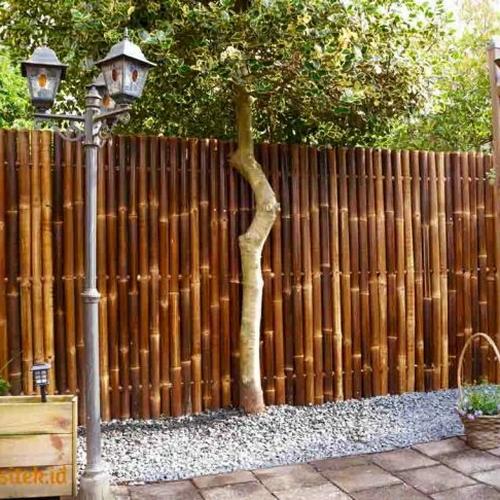 Jual #ahli spesialis pagar bambu hitam minimalis harga permeter persegi ...