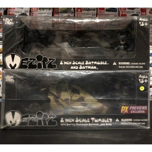 Jual Mezco Mez-itz Batman Tumbler Batmobile Batman Bane Black Camo Set ...