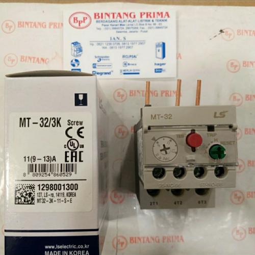 Jual TOR / Thermal Overload Relay MT 32-3K 11A (9A - 13A) LS Electric ...