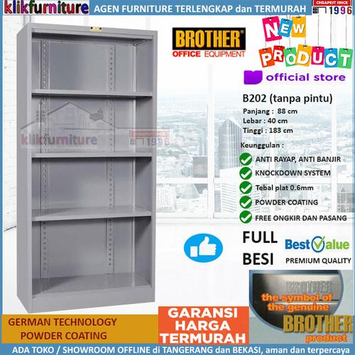 Promo Lemari Arsip Besi File Cabinet Tanpa Pintu B202 Brother Cicil 0% ...