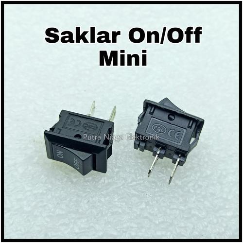 Jual Saklar Mini 2pin / Switch On-OFF 2 kaki Hitam - Kota Bandung ...