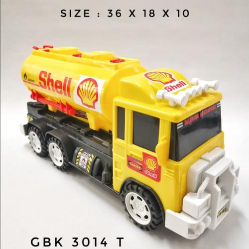 Jual Mainan mobil truk tangki bensin shell / Mobil truk tangki shell ...