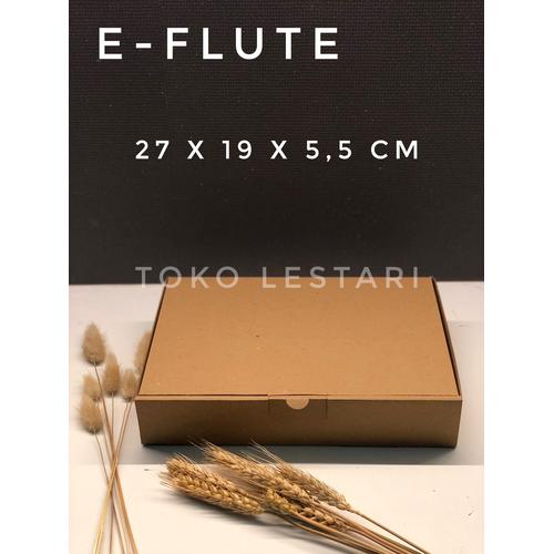 Jual Box Kardus E-Flute Coklat Untuk Packaging Olshop Donat 27x19x5.5 ...