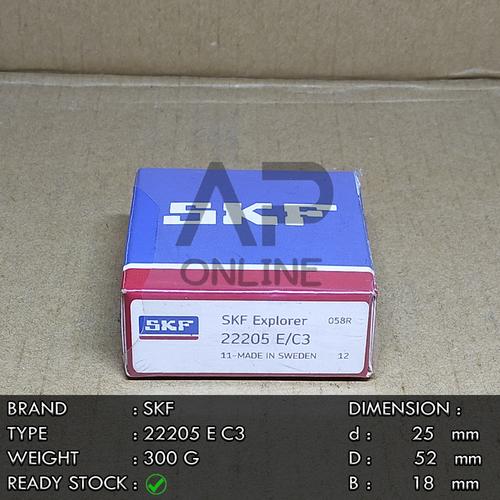 Jual Bearing 22205 E c3 SKF - Kota Bandung - STARPROJECT | Tokopedia