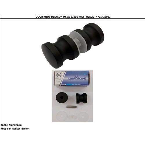 Jual DOOR KNOB DEKKSON DK AL 82801 MATT BLACK Handle Knob HItam Dekson ...