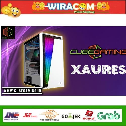 Jual Cube Gaming Xaures White - Tempered Glass Window, ATX, RGB Front ...
