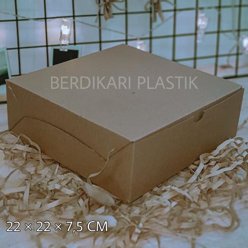 Jual Box Kardus E-Flute Coklat Untuk Packaging Olshop Sovenir Baju ...