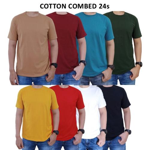 Jual KAOS PRIA POLOS / COTTON COMBED POLOS 24S - COKSU, L - Jakarta ...