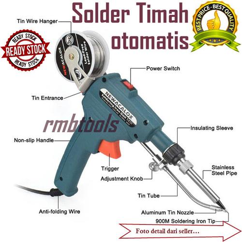 Jual SOLDER LISTRIK TIMAH OTOMATIS 60W / PISTOL TEMBAK SOLDERING TIMAH ...