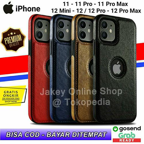 Jual LEATHER CASE for iPhone 11 , 11 pro ,11 Pro Max , 12 Pro, 12 Pro ...
