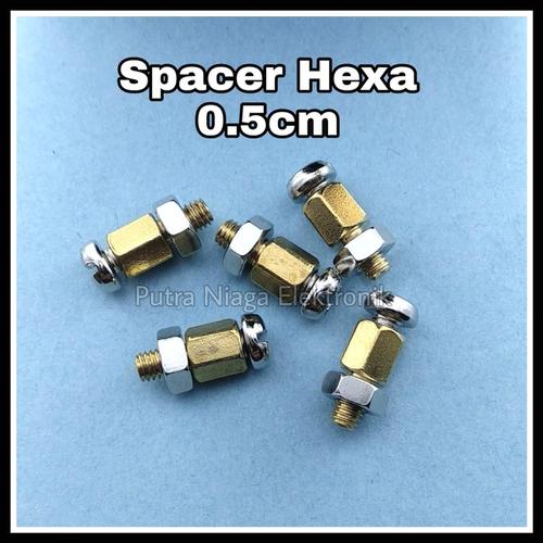 Jual Spacer Hexa 0.5cm / Spicer 5mm / Spaser Kuningan 3x5 mm - Kota ...