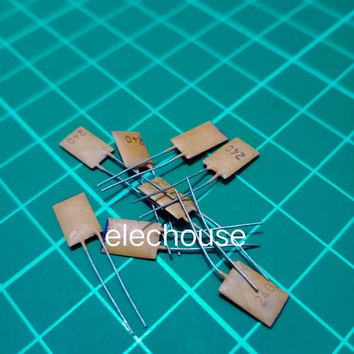 Jual kapasitor 240pf silver capacitor npo murata kck japan pemancar ...