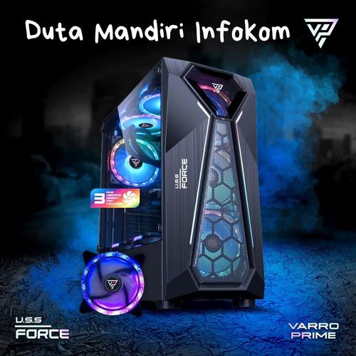 Jual Varro Prime USS Force - Tempered Glass Mid-Tower Gaming Case ...