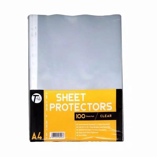 Jual T File clear A4/sheet protector A4 1 pack isi 100 pcs(A4) - Kab ...