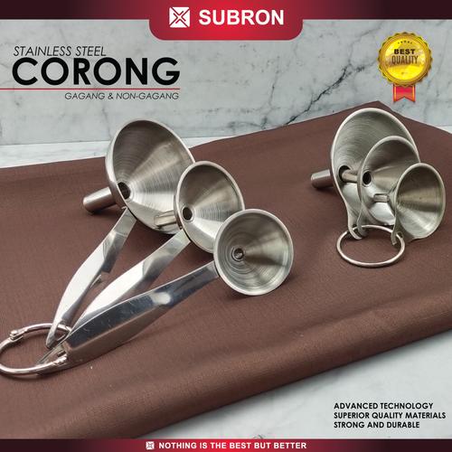 Jual SUBRON Corong Stainless Mini SET 3in1 Serbaguna Tuang Minyak Kecap ...