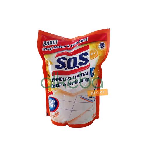 Jual SOS Pembersih Lantai Orange Splash Refill pouch 1500 ML Floor ...