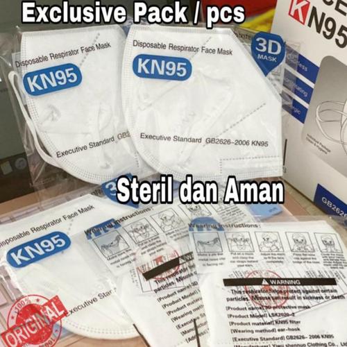 Jual Masker N95 satuan dengan plastik lebih higienis - Putih - Jakarta ...