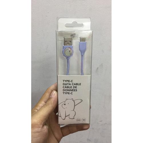 Jual Miniso x We Bare Bear Type-C Data Cable Kabel Data Tipe C ...