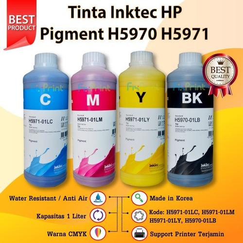 Jual Tinta Inktec Pigment HP 1 Liter Refill Printer 7610 7612 8600 8620 ...