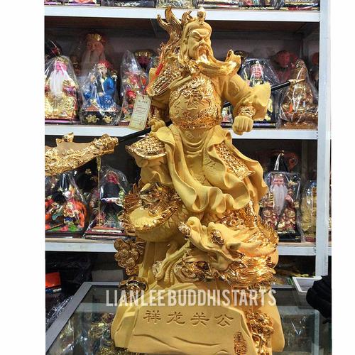 Jual patung dewa kwan kong resin crom emas 24 inch - Jakarta Barat ...