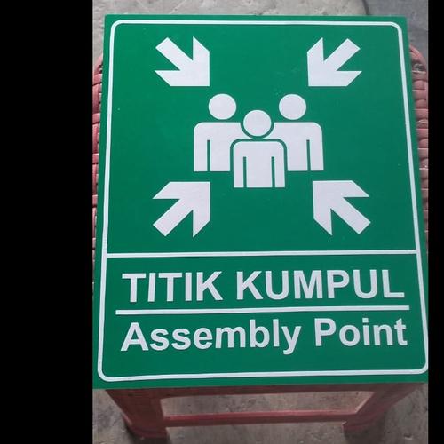 Jual sign titik kumpul | Assembly Point - 50x70 - Jakarta Timur ...