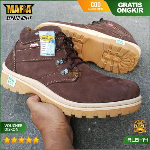 Jual RIFLIF Kickers Sepatu Boots Pria Kulit Asli Original RLB14 - 41 ...