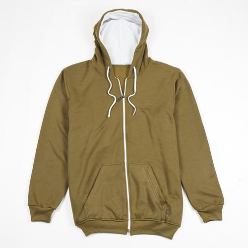 Promo Jaket Sweater Polos Hoodie Zipper Hijau Army - Premium Quality ...