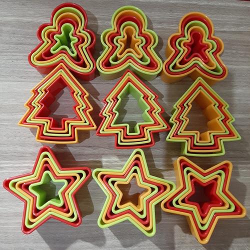 Jual RING CUTTER SET 5in1 CETAKAN KUE BENTO BINTANG/GINGERBREAD/POHON ...