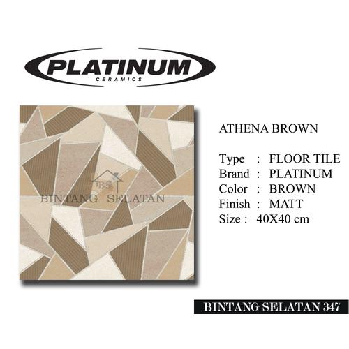 Jual KERAMIK LANTAI PLATINUM KW 1/ FLOOR TILE CERAMIC ATHENA 40X40 MATT - GREY - Kota Bandung ...