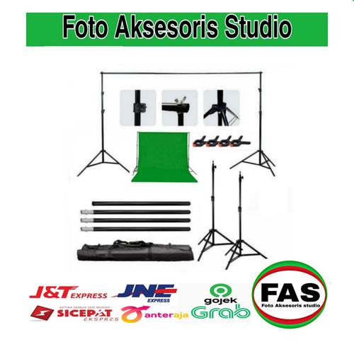 Jual Paket hemat stand Background Foto studio - varian A - Jakarta ...