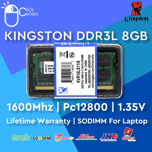 Jual RAM LAPTOP DDR3L 8GB KINGSTON 1600Mhz PC12800 SODIMM 1.35V DDR3 MEMORY - Kota Surabaya ...