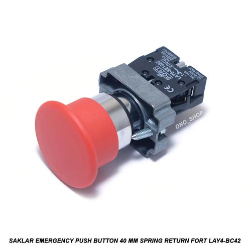 Jual Saklar Emergency Push Button 40 mm Spring Return Fort LAY4-BC42 ...