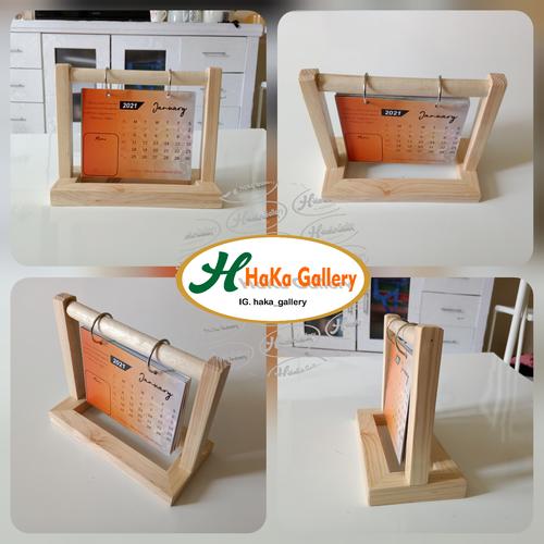 Jual Kalender Calender Meja unik cantik kayu jati belanda - Kab. Bekasi ...