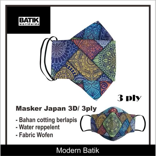 Jual Masker Origami 3D Japan Batik/3 ply - Modern Batik - Jakarta Barat ...