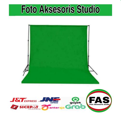 Jual Background foto hijau (green screen) 3 x 6 meter foto studio - 3x2 ...