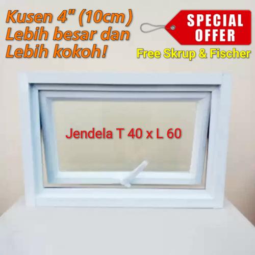 Jual Jendela Aluminium T 40 x L 60 Bouvenlight Casement Jungkit ...