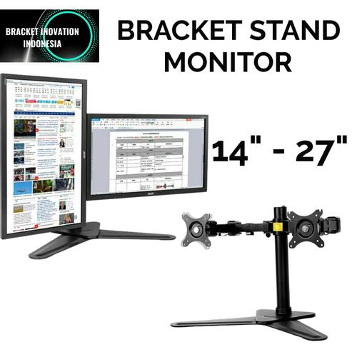 Jual BRACKET STAND MEJA DUAL MONITOR 14-27 INCI - Kota Tangerang ...
