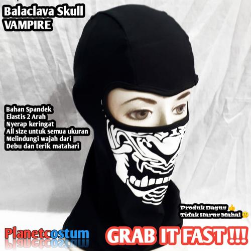 Jual PCBL8 Masker topeng ninja tutup lapis helm motif tengkorak vampir ...