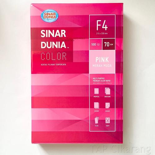 Jual Kertas HVS Warna Multi Purpose Color Paper F4 70g Sinar Dunia ...