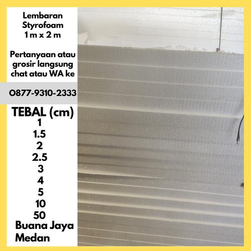Jual Lembaran Styrofoam 1m x 2m Tebal 1 2 3 4 5 10 50 cm Sterofoam ...