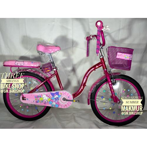 Jual SEPEDA MINI PEREMPUAN ELEMENT SANRIO 1.0 HELLO KITTY 20 INCH PINK ...
