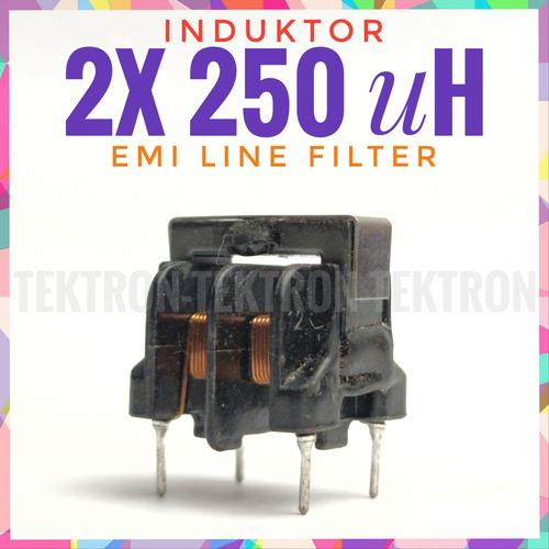 Jual Induktor 2x 250uH Trafo AC EMI Line Noise Filter Ferit Ferrite LPF ...
