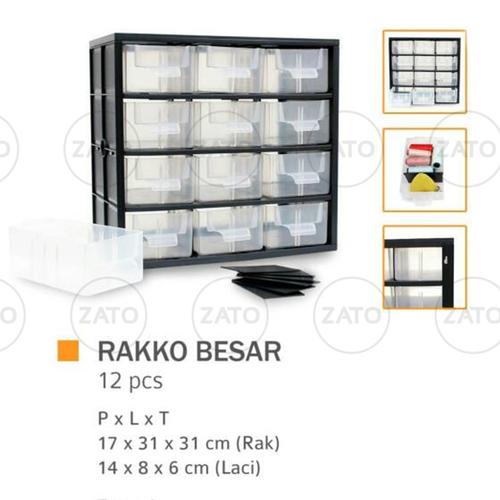 Jual Rak Rakko HITAM - Rak komponen - Rak Plastik - Rak rako - rak laci ...