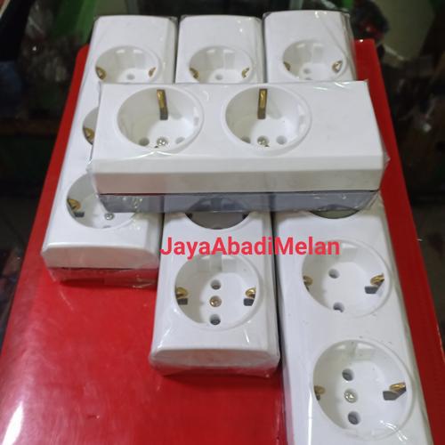 Jual stop kontak colokan 3 lubang broco broko - Kab. Karawang ...