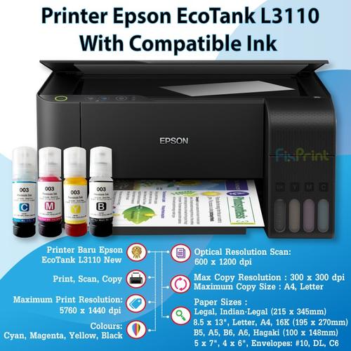 Jual Printer Epson L3110 All in One Print Scan Copy Ink Tank L 3110 ...