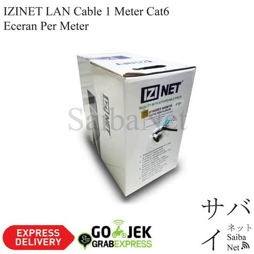 Jual LAN Cable IZINET Eceran 1 Meter UTP Cat6 Without RJ45 Connector ...