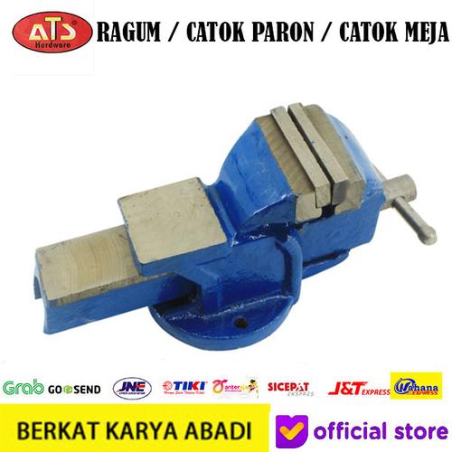 Jual Ragum / Catok Besi 4" swivel meja / Vice table 4inch / vise table ...
