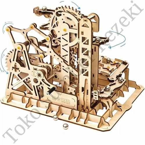 Jual DIY Rakit Marble Run Parkour Maze Wood Track Jalur Rel Kelereng ...